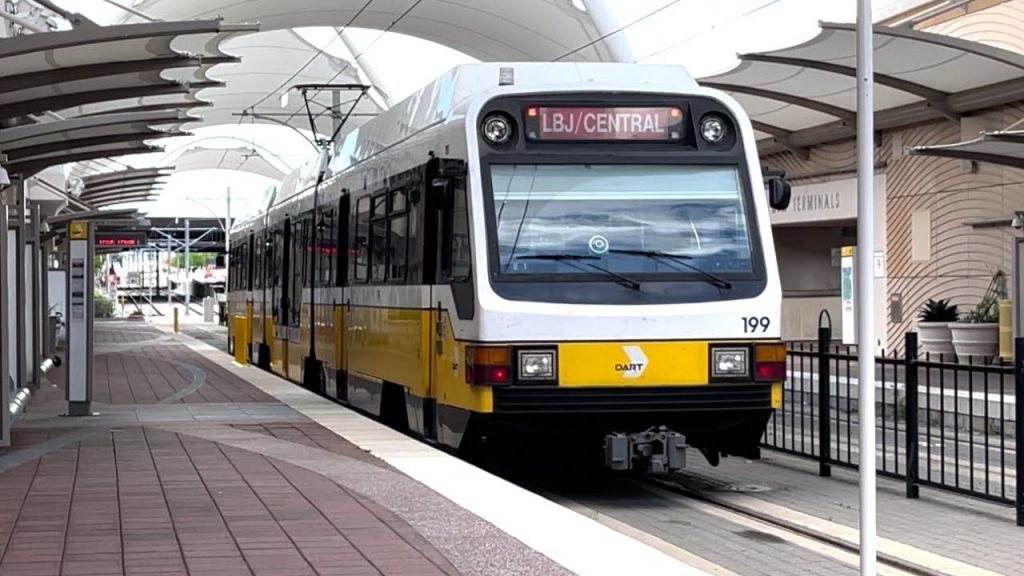 DFW Shuttle buses at the Dallas Fort Worth Airport