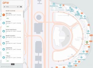 Shops and stores at the Dallas Fort Worth Airport DFW